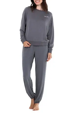 Honeydew Intimates Star Seeker Brushed Jersey Pajamas Ash