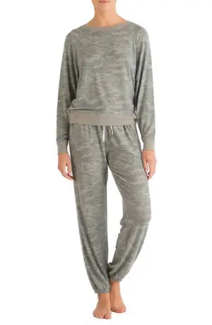 Honeydew Intimates Star Seeker Brushed Jersey Pajamas Camo