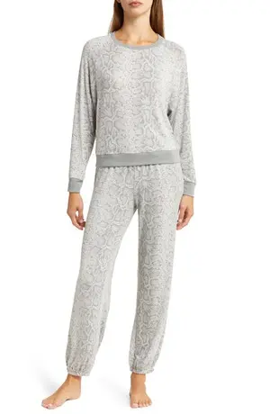 Honeydew Intimates Star Seeker Brushed Jersey Pajamas Cinder Python