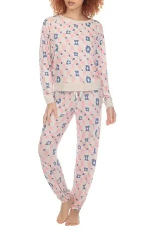 Honeydew Intimates Star Seeker Brushed Jersey Pajamas Frolic Geometric