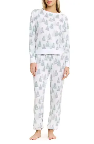Honeydew Intimates Star Seeker Brushed Jersey Pajamas - Ivory Pines