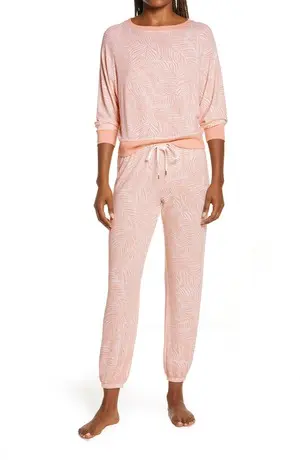 Honeydew Intimates Star Seeker Brushed Jersey Pajamas Natural Leaves