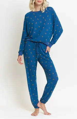 Honeydew Intimates Star Seeker Brushed Jersey Pajamas Royal Bees