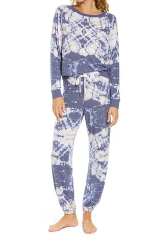Honeydew Intimates Star Seeker Brushed Jersey Pajamas Silent Night Tie Dye