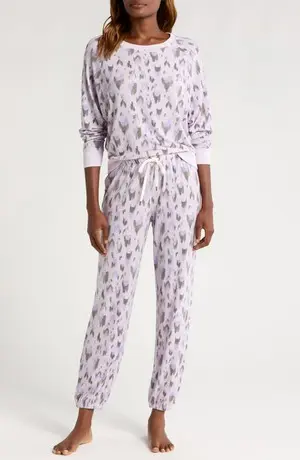 Honeydew Intimates Star Seeker Brushed Jersey Pajamas Whisper Ikat