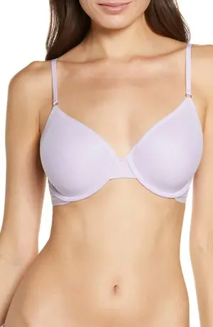 ON GOSSAMER Next To Nothing Underwire T-shirt Bra Orchid Bloom