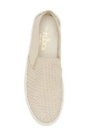 The Flexx Woven Slip-on Sneaker - Beige