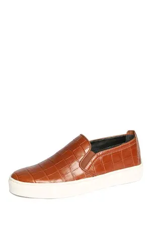 The Flexx The FLEXX Woven Slip-On Sneaker Cognac Leather