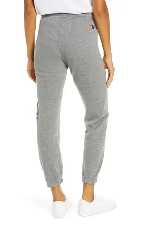 Aviator Nation Rainbow Logo Fleece Sweatpants