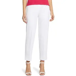 Ming Wang Knit Ankle Pants - White