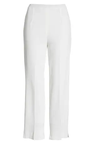Ming Wang Knit Ankle Pants - White