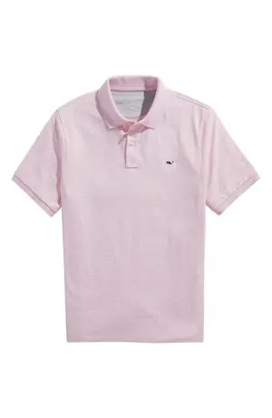 Vineyard Vines Edgartown Piqué Performance Polo Pink Cloud