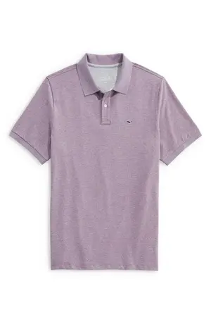 Vineyard Vines Edgartown Piqué Performance Polo Washed Purple