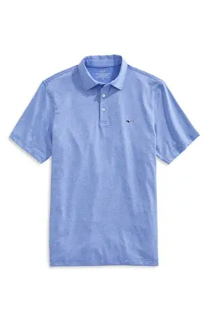 Vineyard Vines Jean Stripe Sankaty Performance Polo Breaker Blue