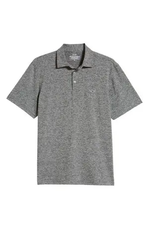 Vineyard Vines Jean Stripe Sankaty Performance Polo Jet Black