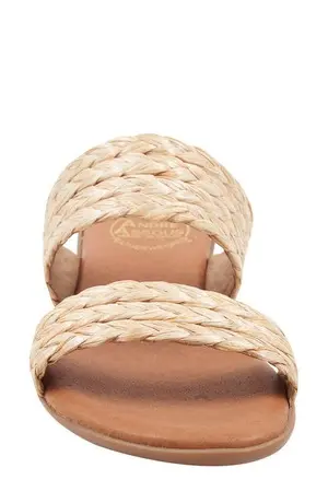 Andre Assous Narice Raffia Slide Sandal - Beige