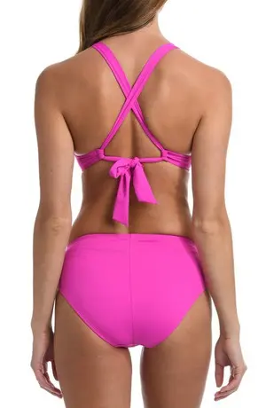 La Blanca Keyhole Banded Bikini Top