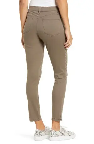 Wit & Wisdom High Waist Ankle Skinny Pants - Brindle Olive