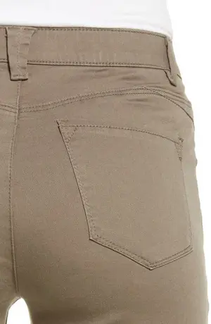 Wit & Wisdom High Waist Ankle Skinny Pants - Brindle Olive
