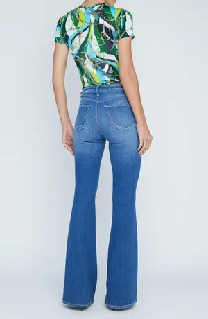 L'Agence Bell High-rise Flare Jeans - Authentique