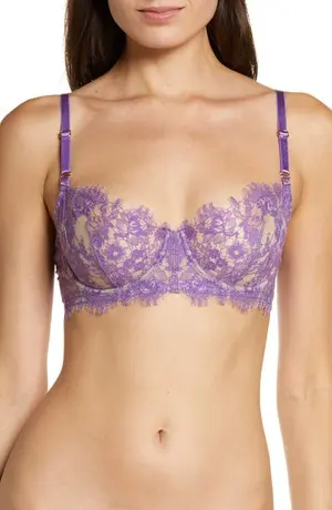 SKARLETT BLUE Entice Underwire Balconette Bra Purple/ Cash