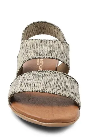 Andre Assous Nigella Sandal - Black/ Beige