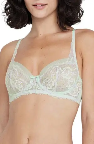 SKARLETT BLUE Minx Underwire Balconette Bra Blue/orchd