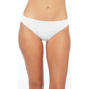 La Blanca Solid Hipster Bikini Bottoms White