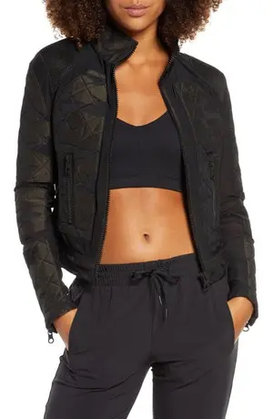 Blanc Noir Mesh Moto Jacket