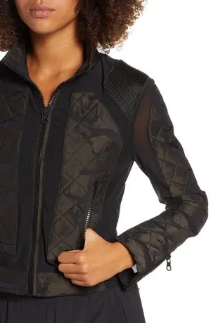 Blanc Noir Mesh Moto Jacket