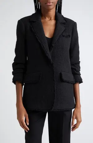 Cinq À Sept Khloe Bouclé Blazer - Black