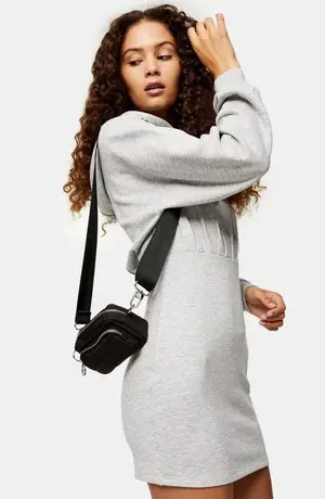 Topshop Hooded Minidress