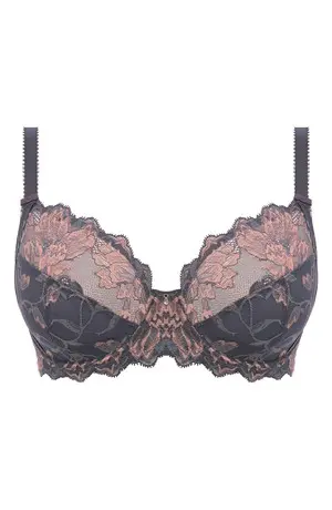 Fantasie Aubree Side Support Underwire Plunge Bra Shadow Rose