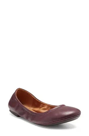Lucky Brand Emmie" Flat - Deep Mahogany Leather