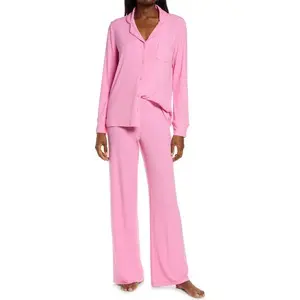 SKIMS Soft Lounge Rib Sleep Set Bubblegum