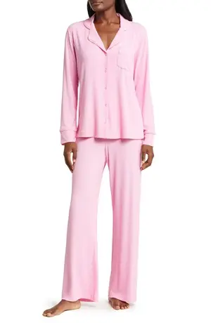SKIMS Soft Lounge Rib Sleep Set Cotton Candy