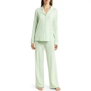SKIMS Soft Lounge Rib Sleep Set Honeydew
