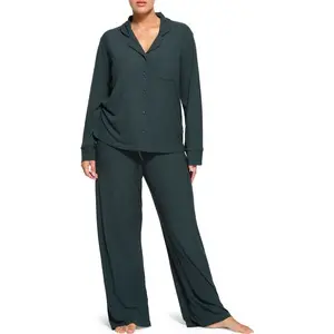SKIMS Soft Lounge Rib Sleep Set Teal