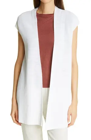 Eileen Fisher Organic Linen & Cotton Vest