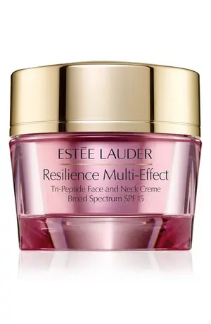 Estée Lauder Resilience Multi-effect Tri-peptide Face & Neck Cream Moisturizer Spf 15 For Dry Skin - No Color