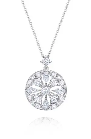 Kwiat Star Pendant Necklace - White Gold