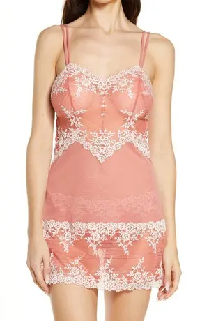 Wacoal Embrace Lace® Chemise Faded Rose/ White Sand