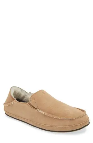 Olukai Nohea Nubuck Slipper - Tan / Tan