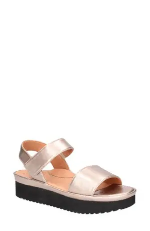 L'AMOUR DES PIEDS Abrilla Platform Sandal - Champagne