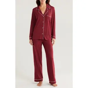 Eberjey Gisele Long Pajamas Cabernet