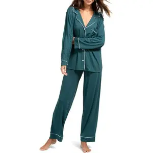 Eberjey Gisele Long Pajamas Evergreen