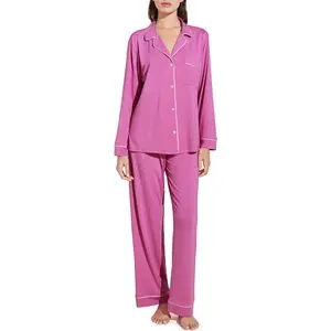 Eberjey Gisele Long Pajamas Italian Rose/ivory