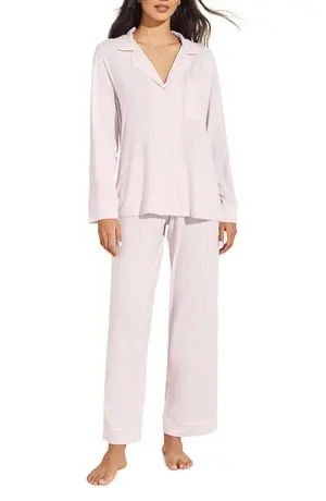 Eberjey Gisele Long Pajamas Lilac/ Ivory