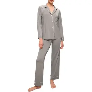 Eberjey Gisele Long Pajamas Moonlight/ivory