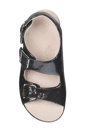 SAS Relaxed Slingback Sandal - Black Snake